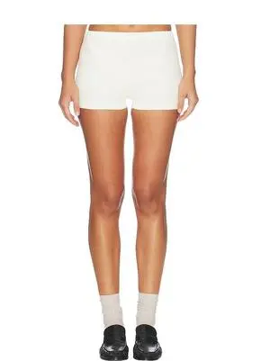 ENTIRE STUDIOS Lounge Short In Cream - Chalk