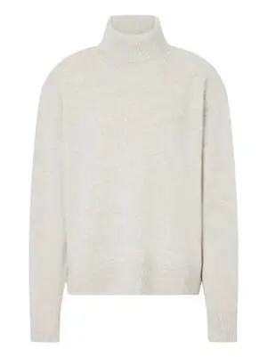 THE FRANKIE SHOP Gala Wool And Cashmere-blend Turtleneck Sweater - Neutrals