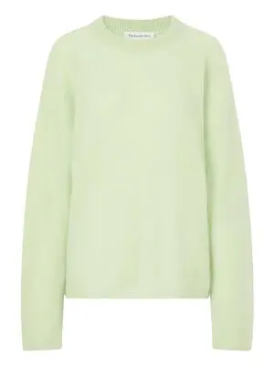 THE FRANKIE SHOP Timea Mohair And Wool-blend Sweater - Green