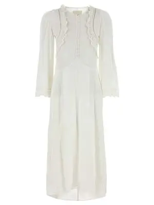 Isabel Marant Étoile Crepe Faustina Dress - White
