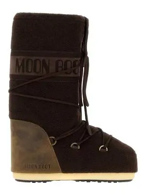 Moon Boot Felt Icon Boots - Brown