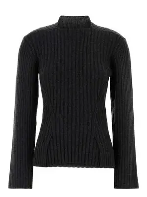 Victoria Beckham Victoria Beckham Women Charcoal Wool Blend Sweater Gray