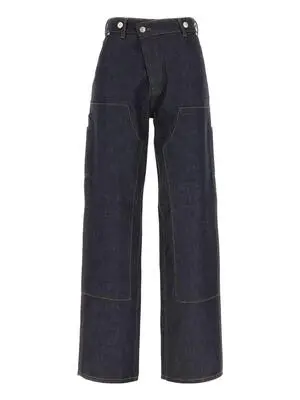 Victoria Beckham Cotton Denim Jeans - Blue