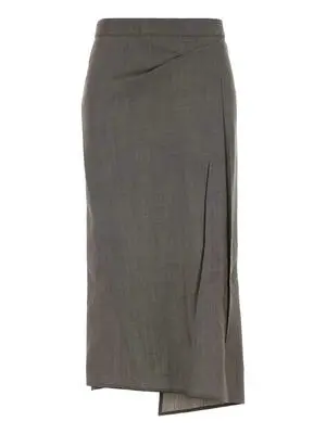 Victoria Beckham VICTORIA BECKHAM Wool Blend Skirt Gray