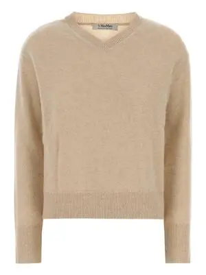 Max Mara S MAX MARA Cashmere Fata Sweater Brown