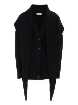 Blumarine Wool Cardigan - Black