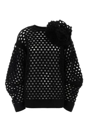 Blumarine Wool Cardigan - Black