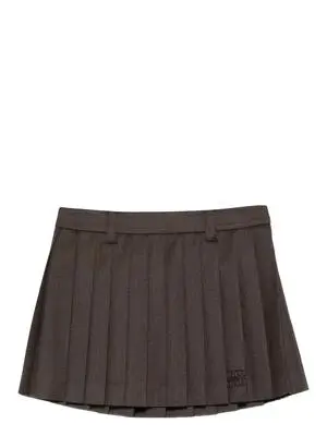 Miu Miu Wool Skirt - Multicolor