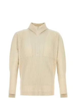 Issey Miyake Sand Polyester Sweatshirt - Brown