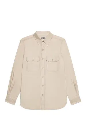 TOM FORD Cotton Shirt - Beige