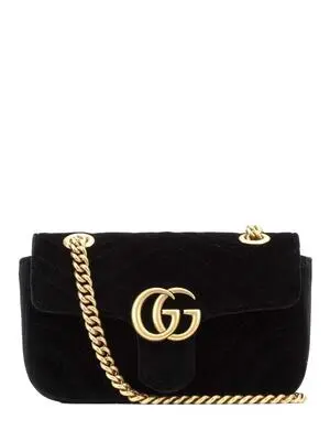 Gucci GG Marmont Leisure Shoulder Bag Black
