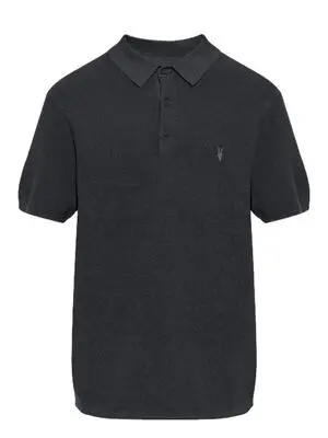 ALLSAINTS Embroidered-logo Polo Shirt Black
