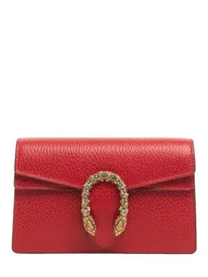 Gucci Dionysus Leather Super Mini Bag - Red