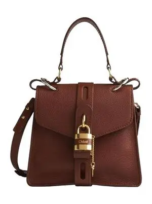 Chloé Small ABY Shoulder Bag Red