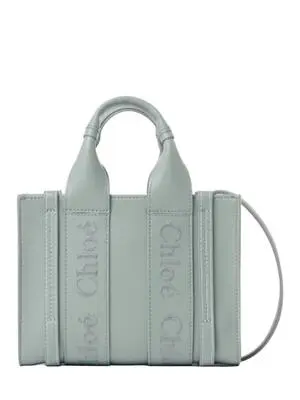 Chloé Mini Woody Todd Handbag - Gray