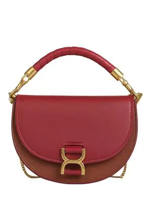 Chloé Marcie Chain Flap Hobo Bag - Red