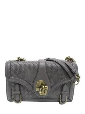 Bottega Veneta Woven Shoulder Bag - Black