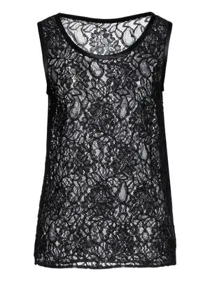 DOLCE & GABBANA Printed Lace Sleeveless Top