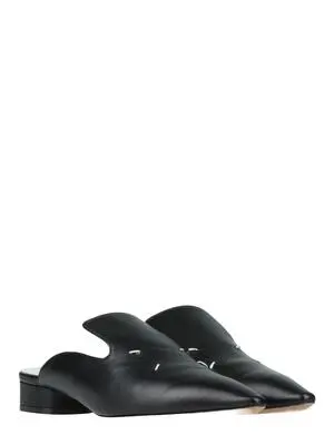 MAISON MARGIELA Minimalist Leather Shoes Black