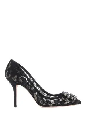 DOLCE & GABBANA Two-Tone Lace Stiletto Heels
