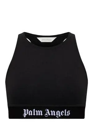 Palm Angels Sleeveless Vest - Black