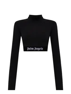 Palm Angels Long-sleeved Top - Black