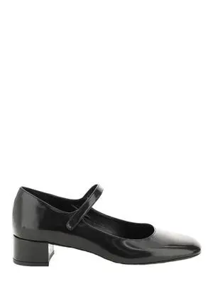 By Far Ginny Mary Jane Square Toe Pumps - Black