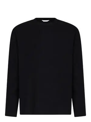 HEVO Long-sleeved Knitted Pullover - Black