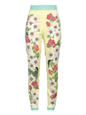DOLCE & GABBANA Dolce  Gabbana Floral-Print Crepe Trousers