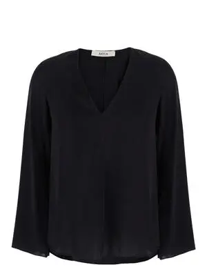 JUCCA V-neck Top - Black
