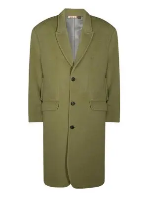 Marni Single Breasted Long Coat - Green