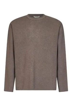HEVO Long-sleeved Knitted Pullover - Gray