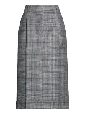 Brunello Cucinelli Flannel Check Skirt - Grey