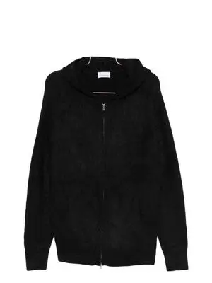 7 For All Mankind Plush Zip-up Hoodie - Black