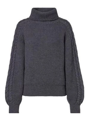 JOSEPH Alodina Wool Turtleneck Sweater - Grey