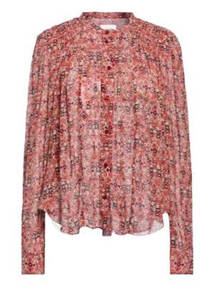 Isabel Marant Étoile Isabel Marant Etoile Floral Print Chiffon Shirt Pink