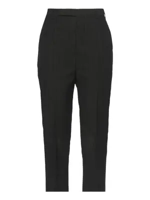 Rick Owens Solid Color Wool Trousers - Black