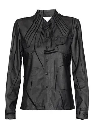 MAISON MARGIELA Bonded Crease Long-Sleeve Shirt Black