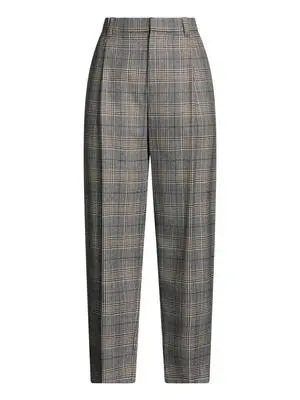 Brunello Cucinelli Wool Prince Of Wales Check Trousers - Grey