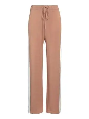 Max Mara Two-tone Loose-fitting Knit Pants - Camel