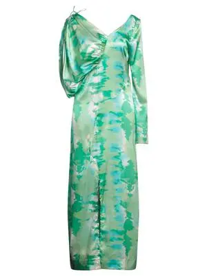 GANNI Long Dresses Green