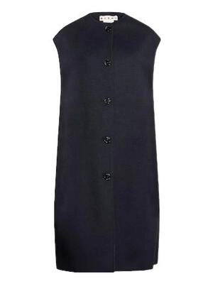 Marni Solid Color Sleeveless Top - Blue