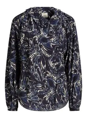 Isabel Marant Étoile Chiffon Long Sleeve Blouse - Blue