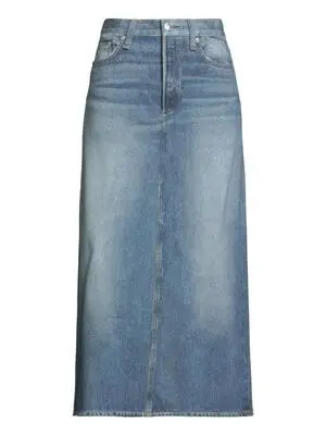 Rag & Bone Denim Flare Skirt - Blue