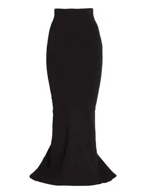 Rick Owens Asymmetrical Knit Skirt - Black
