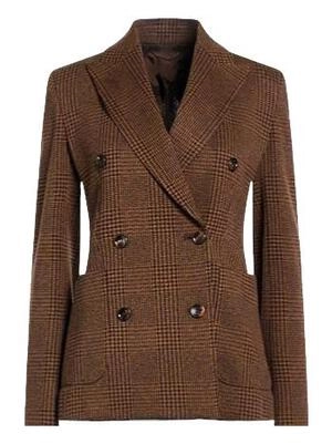 Max Mara Plaid Blazer - Brown
