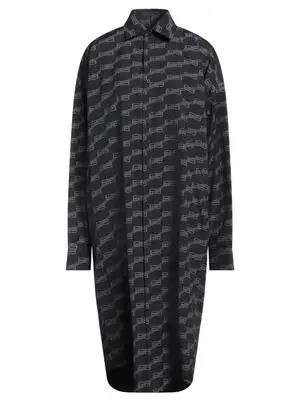 Balenciaga Logo-print Midi Shirt Dress - No