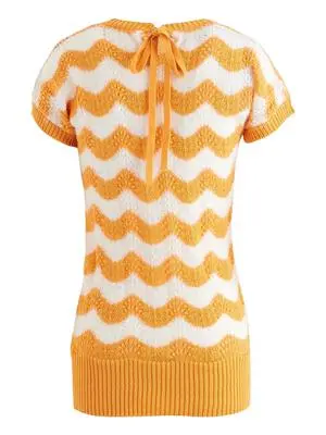 Marni Two-tone Knitted Jumpers - Orange