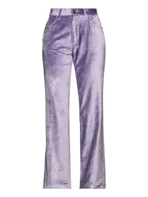 Rag & Bone Solid-colored Velvet Trousers - Purple