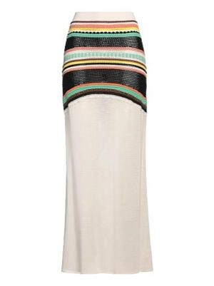 CHLOÉ Chloe Striped Knit Flare Skirt
